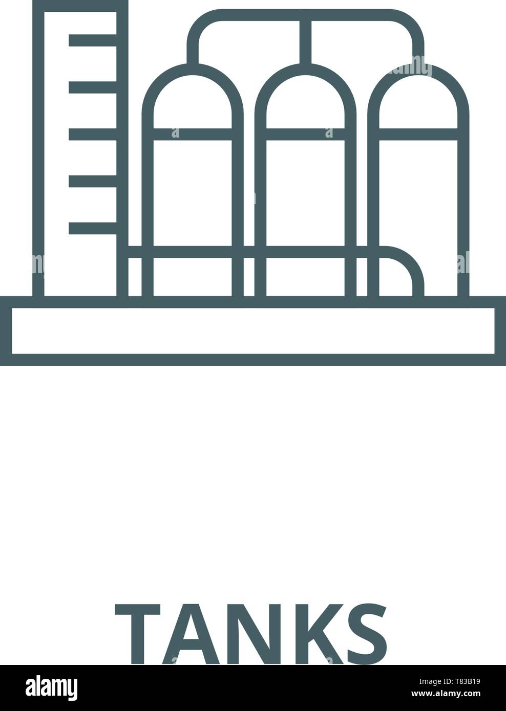 Military storage tanks Stock Vector Images - Alamy