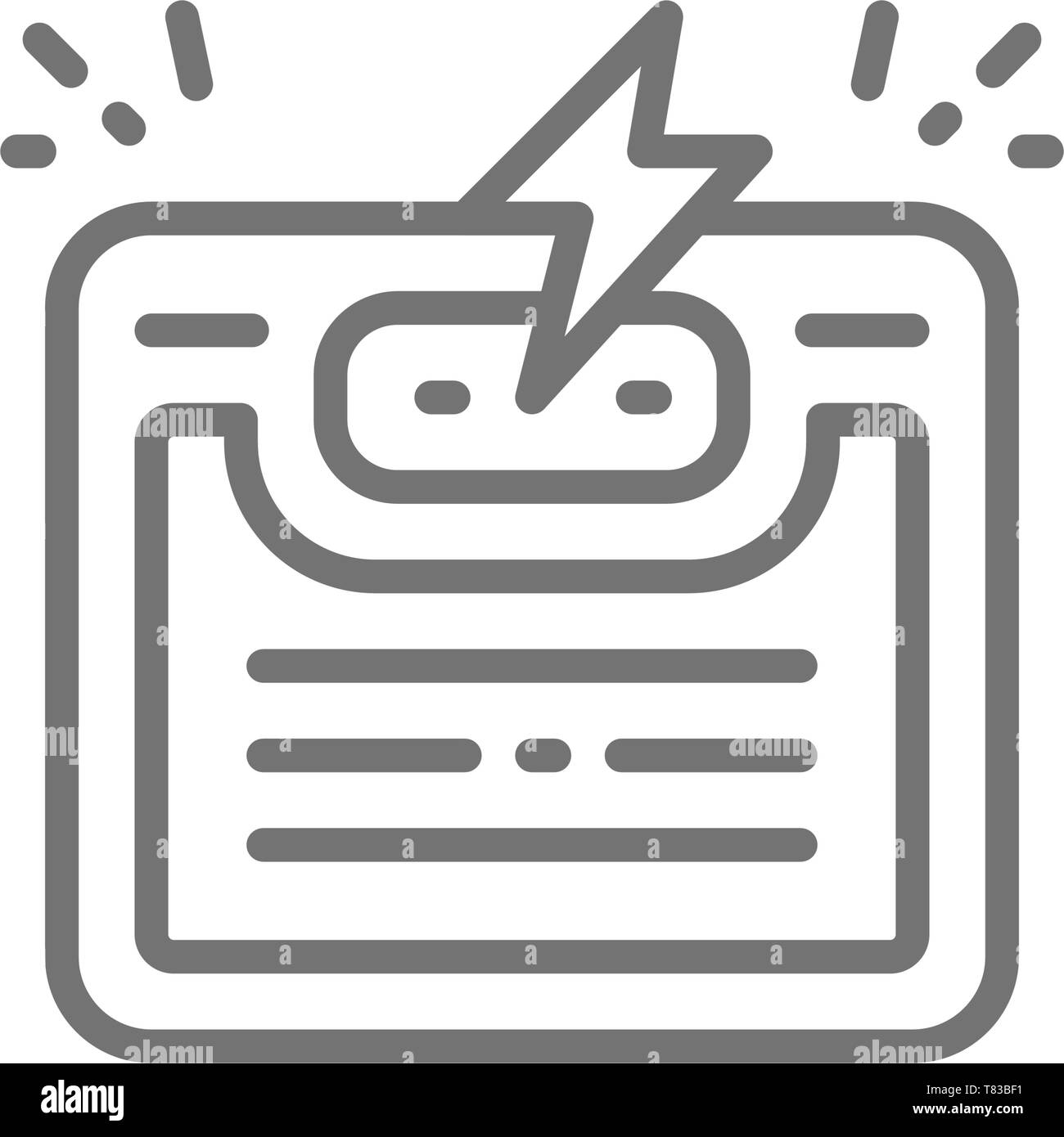 Bathroom weight scale, maximum value line icon Stock Vector Image & Art ...