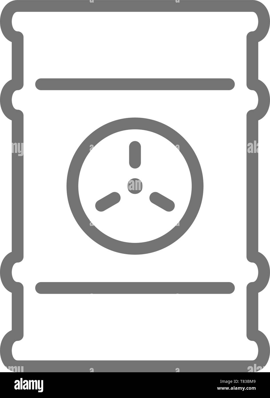 Waste trash dumpster container Black and White Stock Photos & Images ...