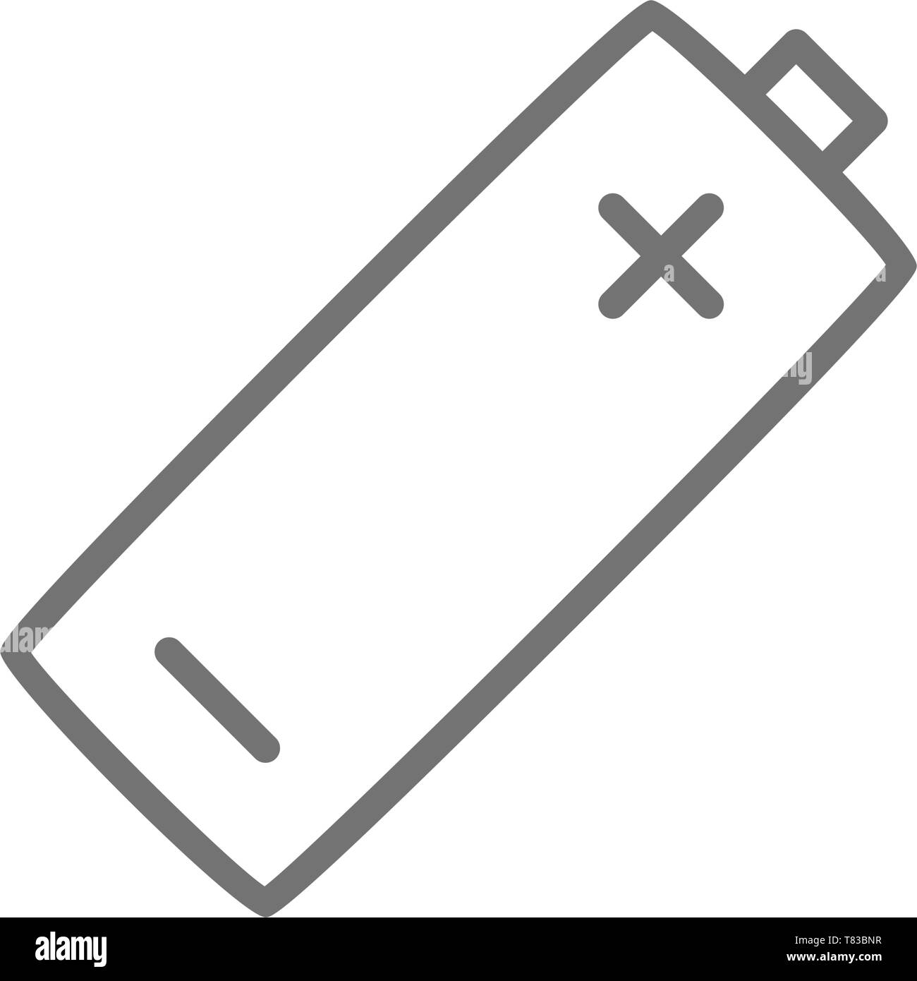 Trash battery icon outline Stock Vector Images - Alamy