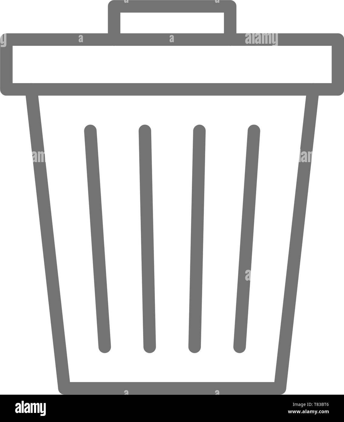 Trash can, garbage, waste line icon Stock Vector Image & Art - Alamy