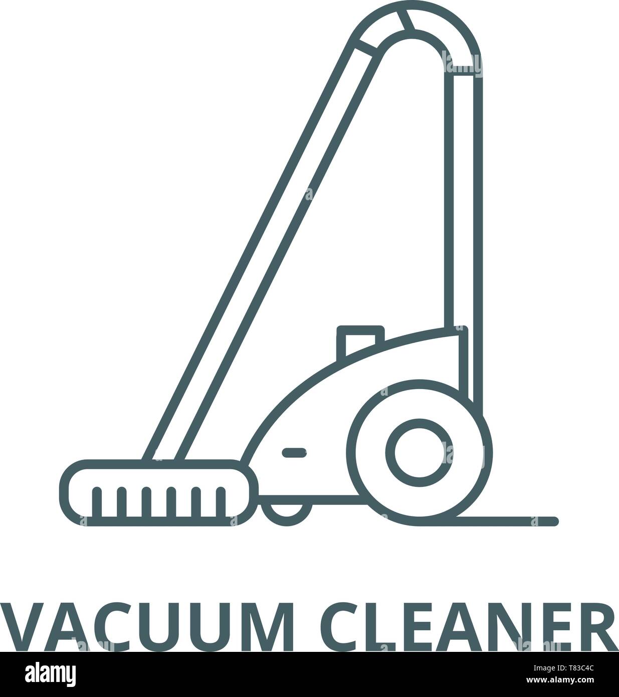 Vacuum cleaner vector line icon, linear concept, outline sign, symbol ...