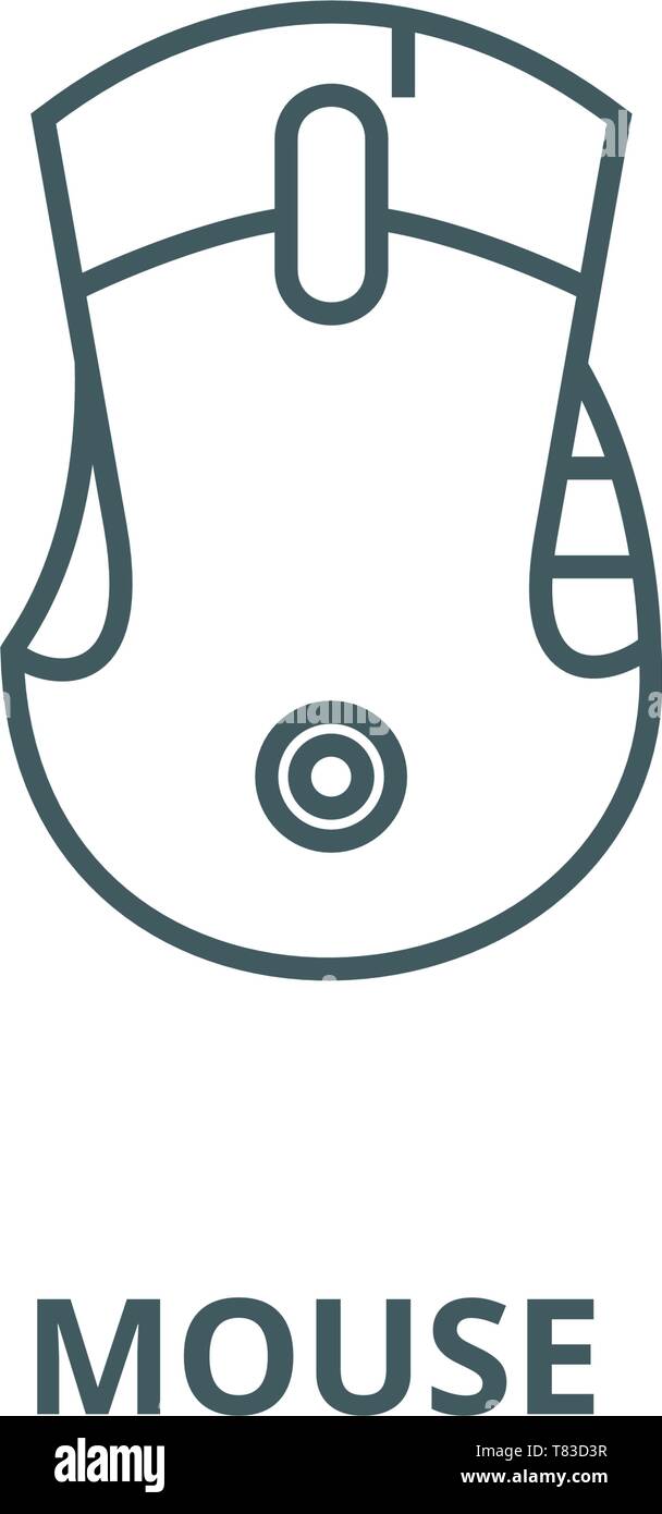 Mouse vector line icon, linear concept, outline sign, symbol Stock ...