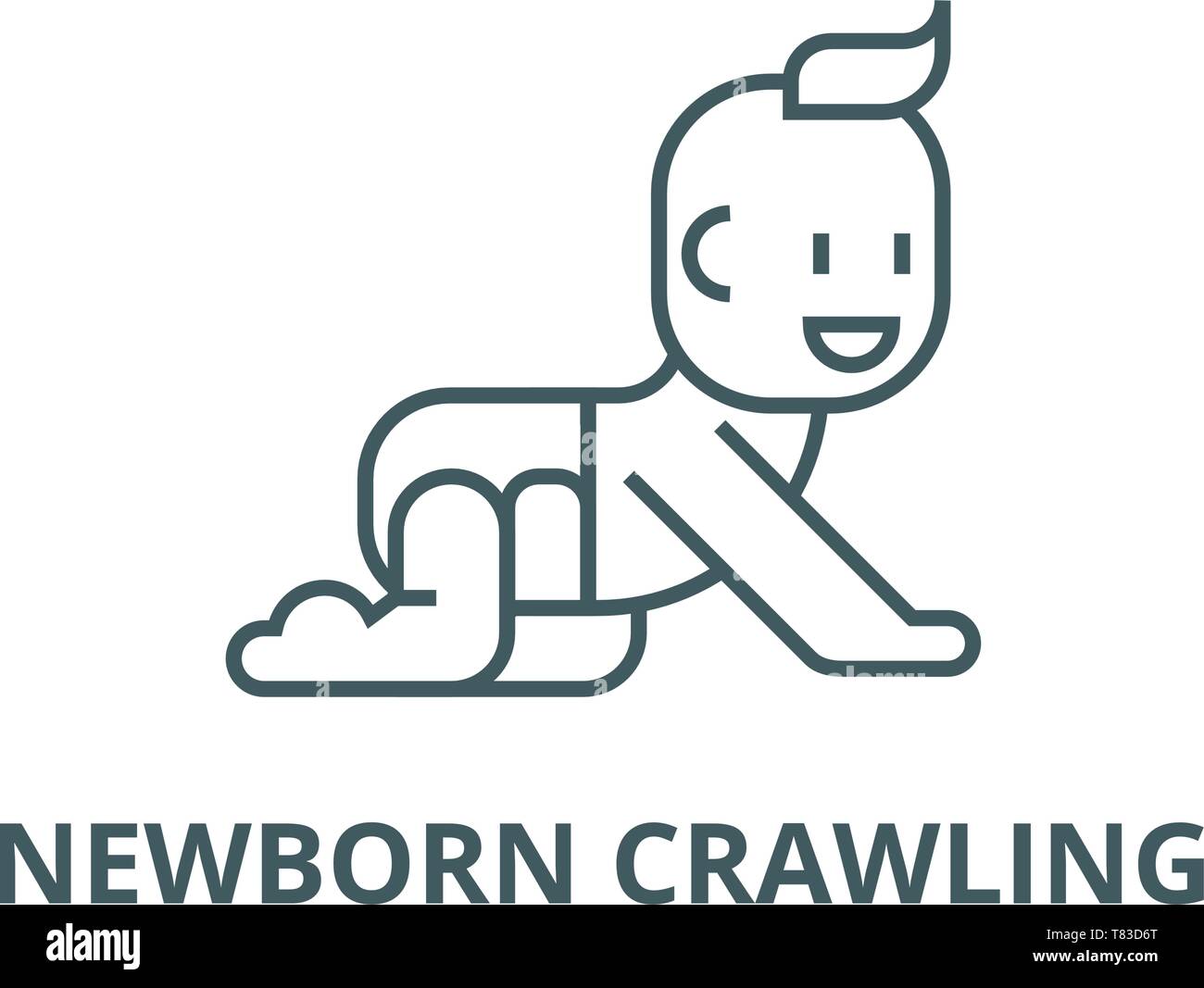 Crawling Baby Icon