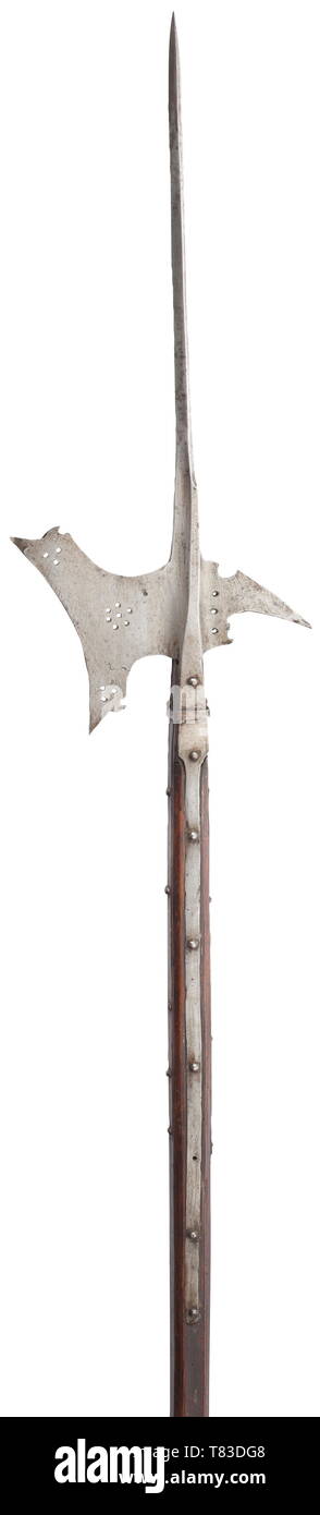A South German or Styrian halberd Circa 1600. Sturdy, asymmetrical ...