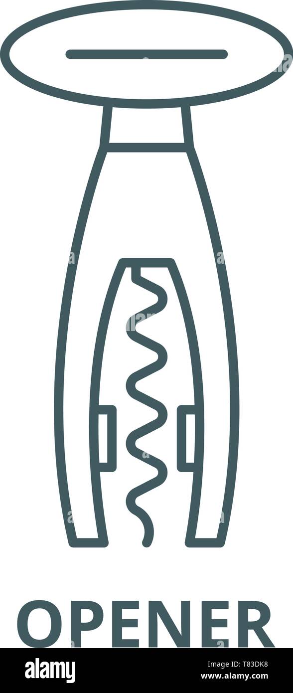 Opener vector line icon, linear concept, outline sign, symbol Stock ...