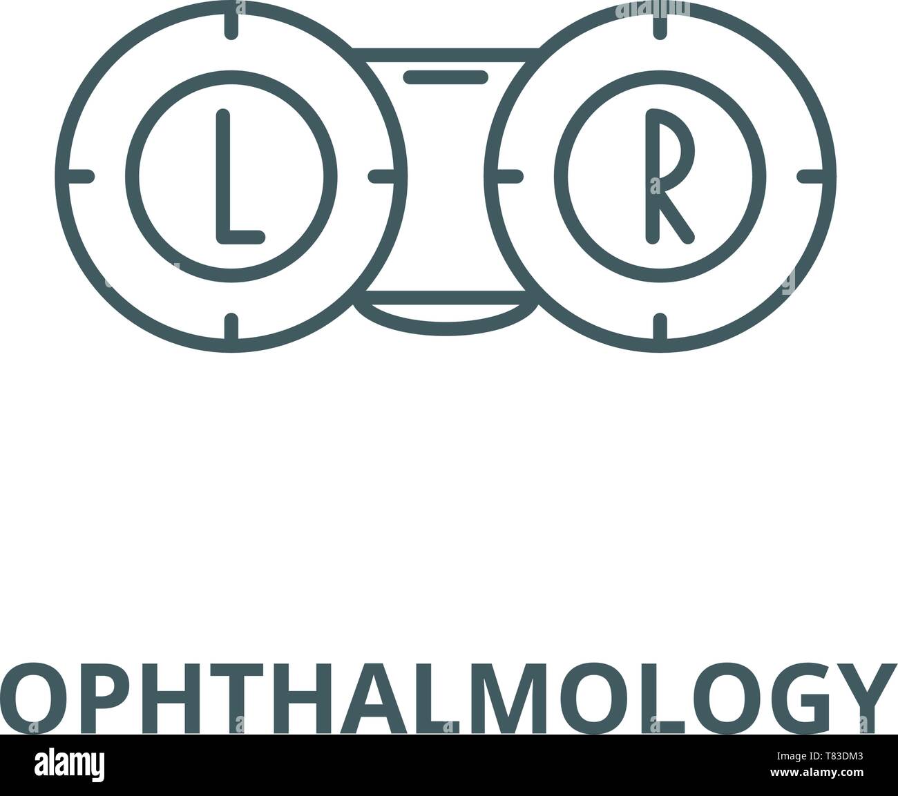 Ophthalmology vector line icon, linear concept, outline sign, symbol ...