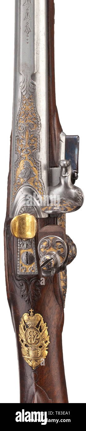 A chiselled and gilt flintlock rifle tula hi-res stock photography and ...