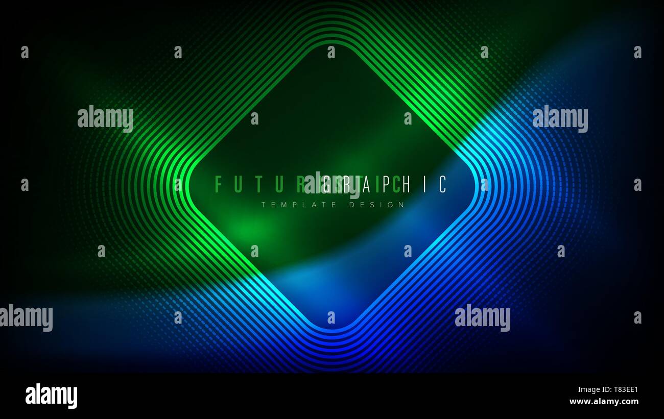 Futuristic Art Template Background in Vector Stock Vector Image & Art ...