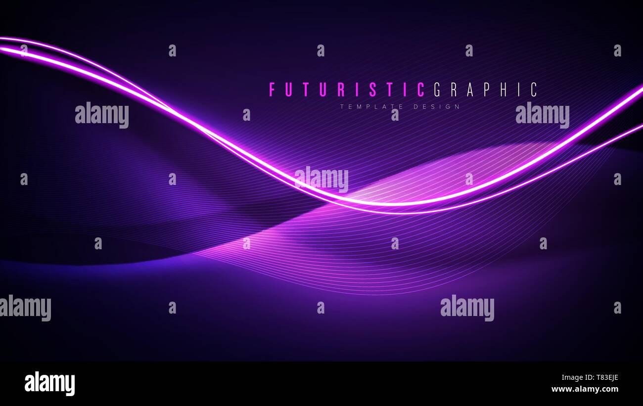 Futuristic Art Template Background in Vector Stock Vector Image & Art ...