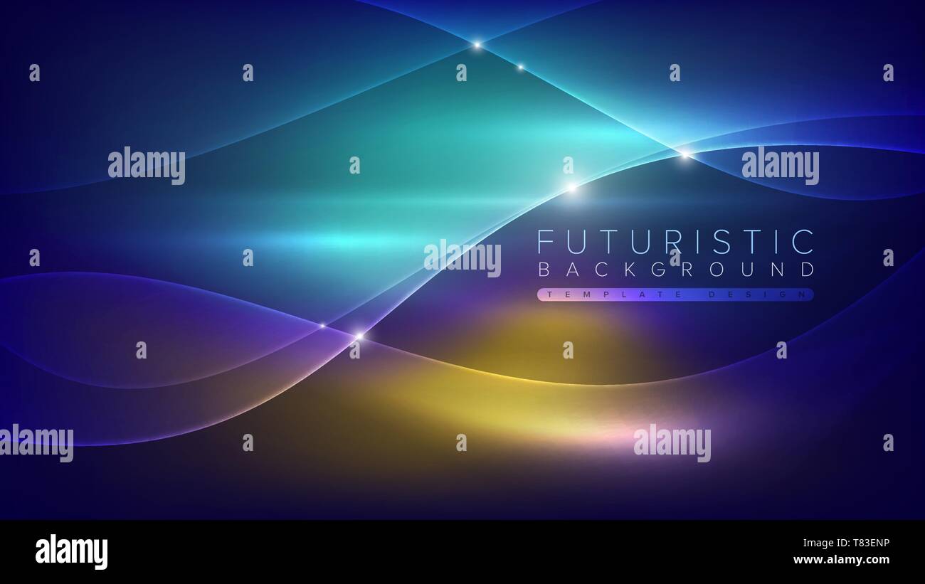 Futuristic Art Template Background in Vector Stock Vector Image & Art ...