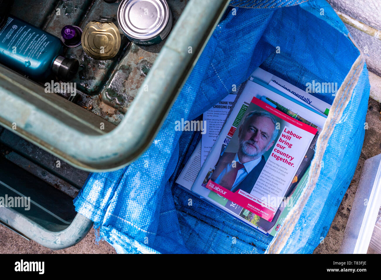 Cor-bin. Political flyer straight into the domestic recycling container ...