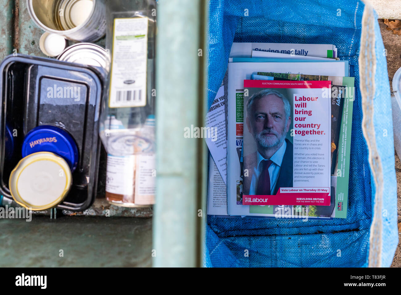 Cor-bin. Political flyer straight into the domestic recycling container ...