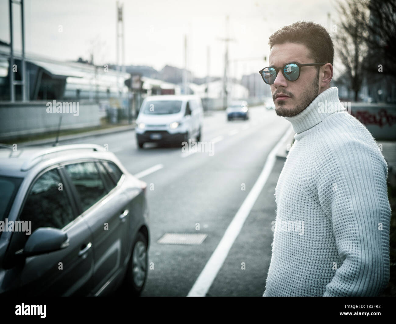 Streetside portrait hi-res stock photography and images - Alamy