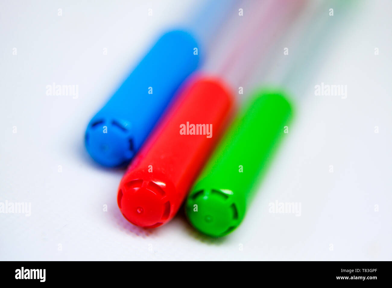 Different colored pens hi-res stock photography and images - Alamy
