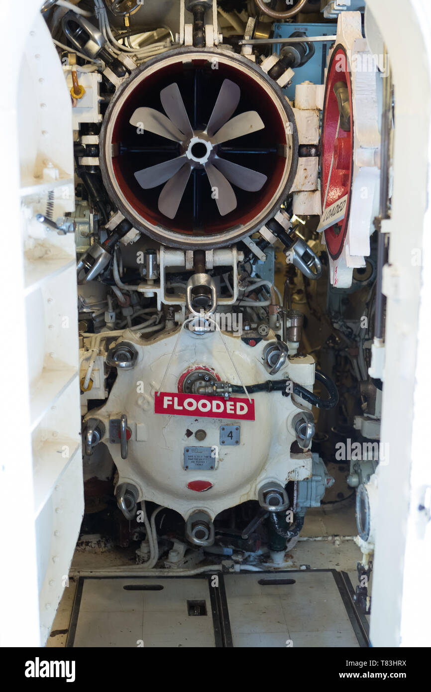 Bow torpedo tube Stock Photo - Alamy