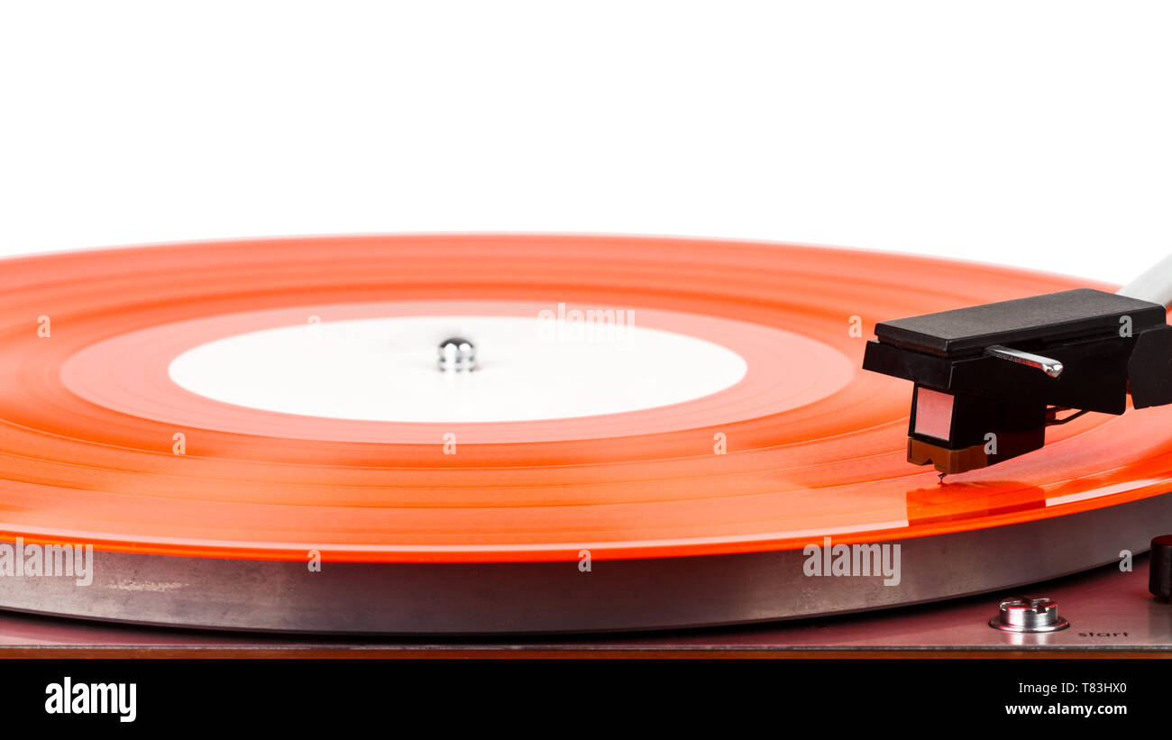 Red record player hi-res stock photography and images - Alamy
