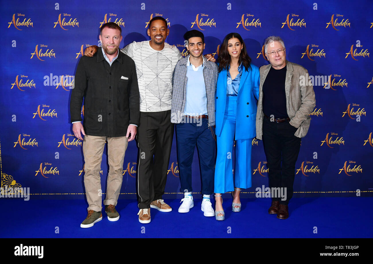Guy Ritchie, Will Smith, Mena Massoud, Naomi Scott, and Alan Menken ...