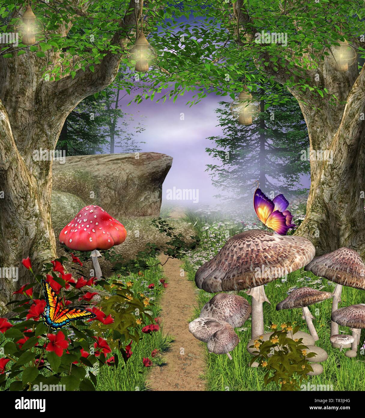 Wood nymph butterflies hi-res stock photography and images - Alamy