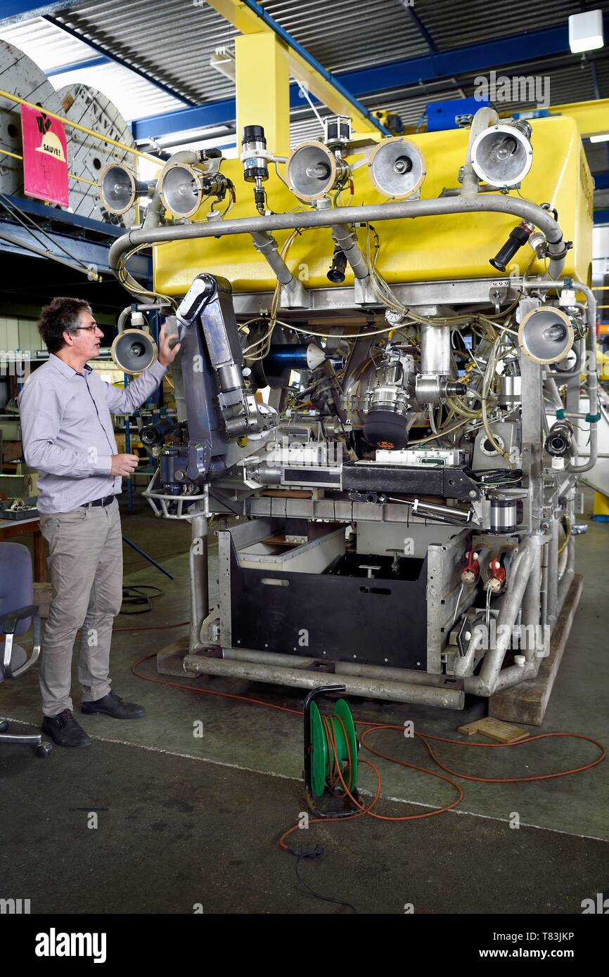 France, Var, La Seyne sur Mer, Vincent Rigaud, director of the Ifremer ...