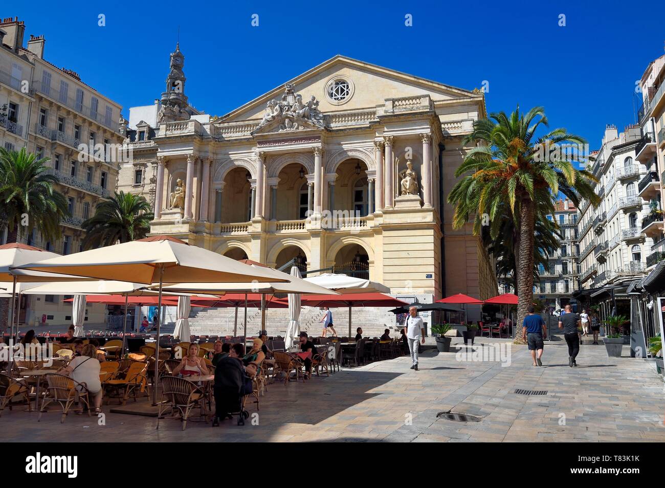 France, Var, Toulon, place Victor Hugo, the opera, former City Theatre ...