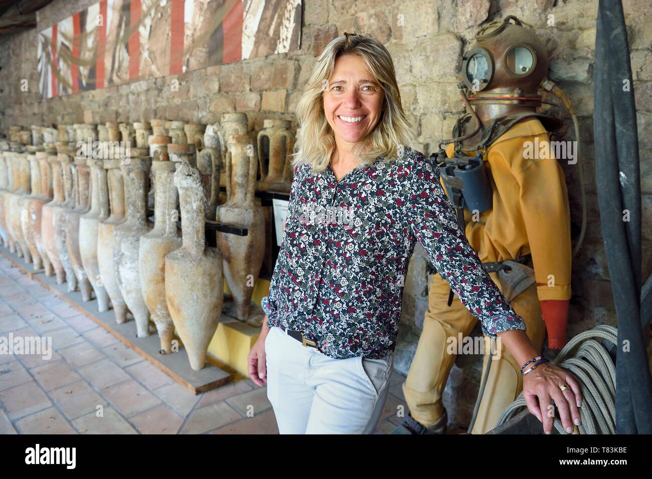 France, Var, Saint Raphael, Anne Joncheray Curator of the ...