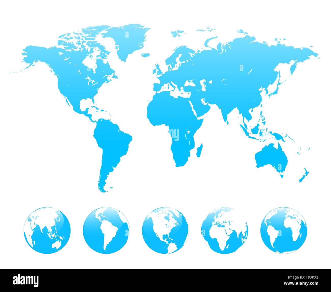 Globe map Stock Vector Images - Alamy