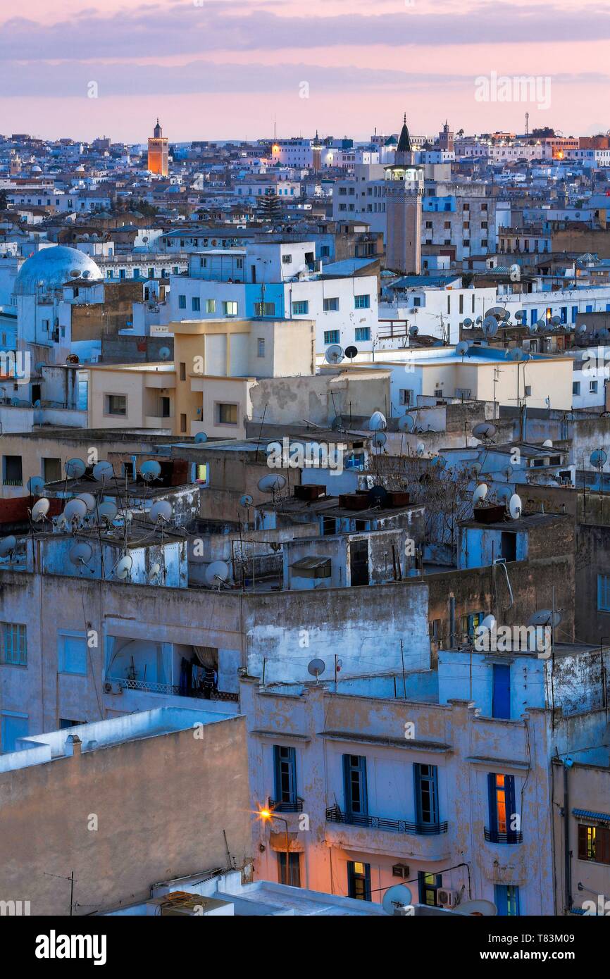Tunisia, Tunis, view of the medina of Tunis at sunset Stock Photo - Alamy