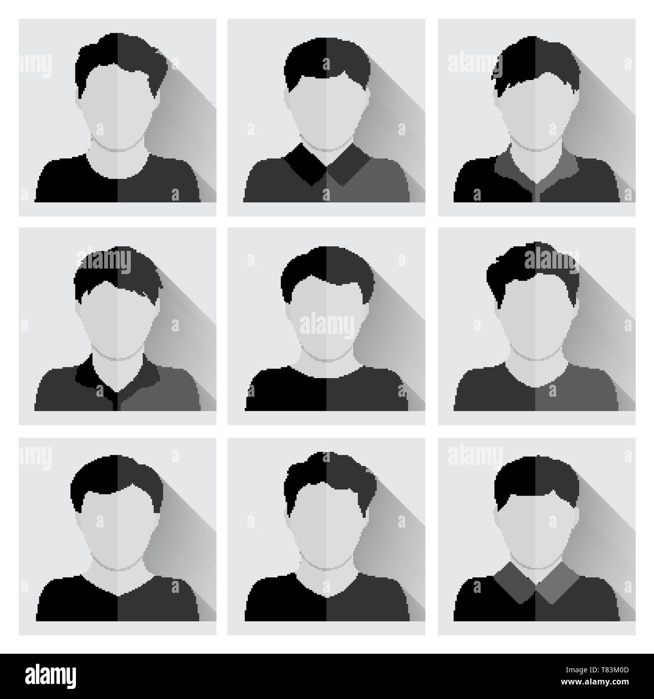 Avatar man person vector Cut Out Stock Images & Pictures - Alamy