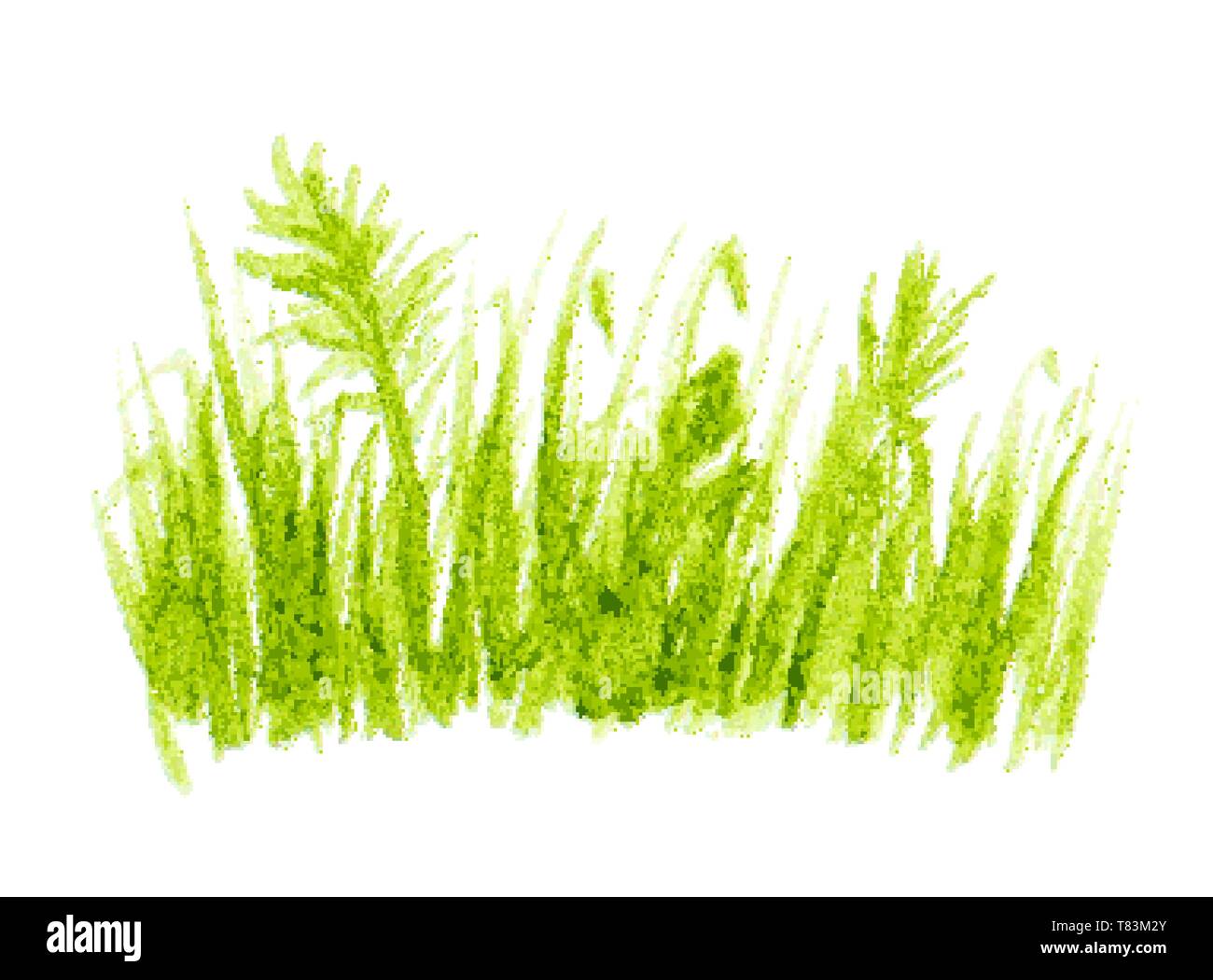 Watercolor spring green background Cut Out Stock Images & Pictures - Alamy