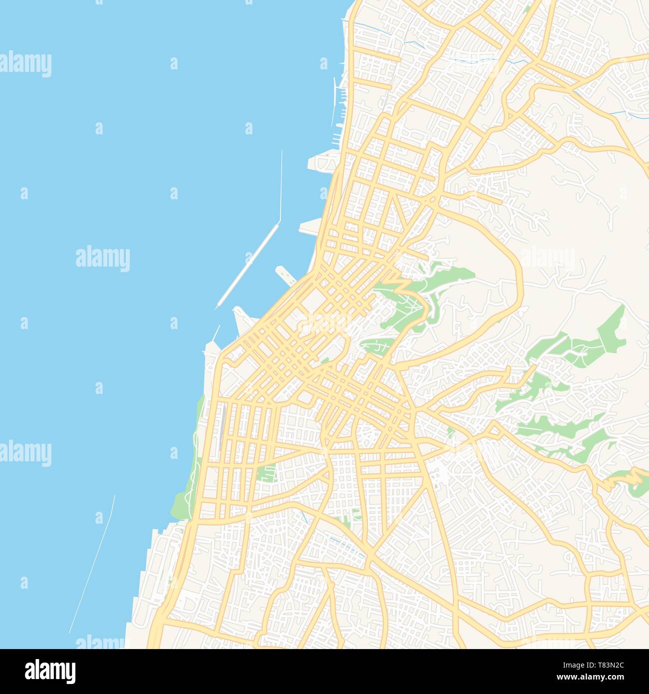 Patras map Stock Vector Images - Alamy