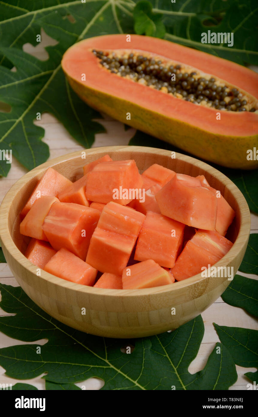 Papaya, Exotic Tropical Fruits Stock Photo - Alamy
