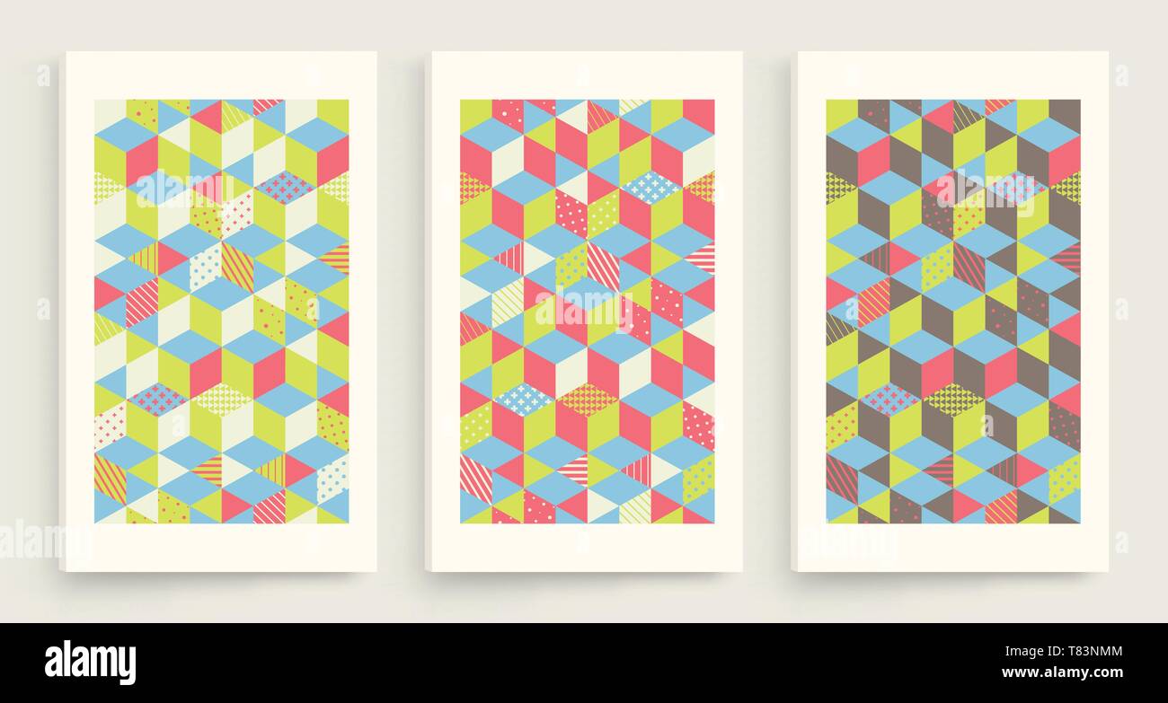 3d geometric shape blocks Stock Vector Images - Alamy