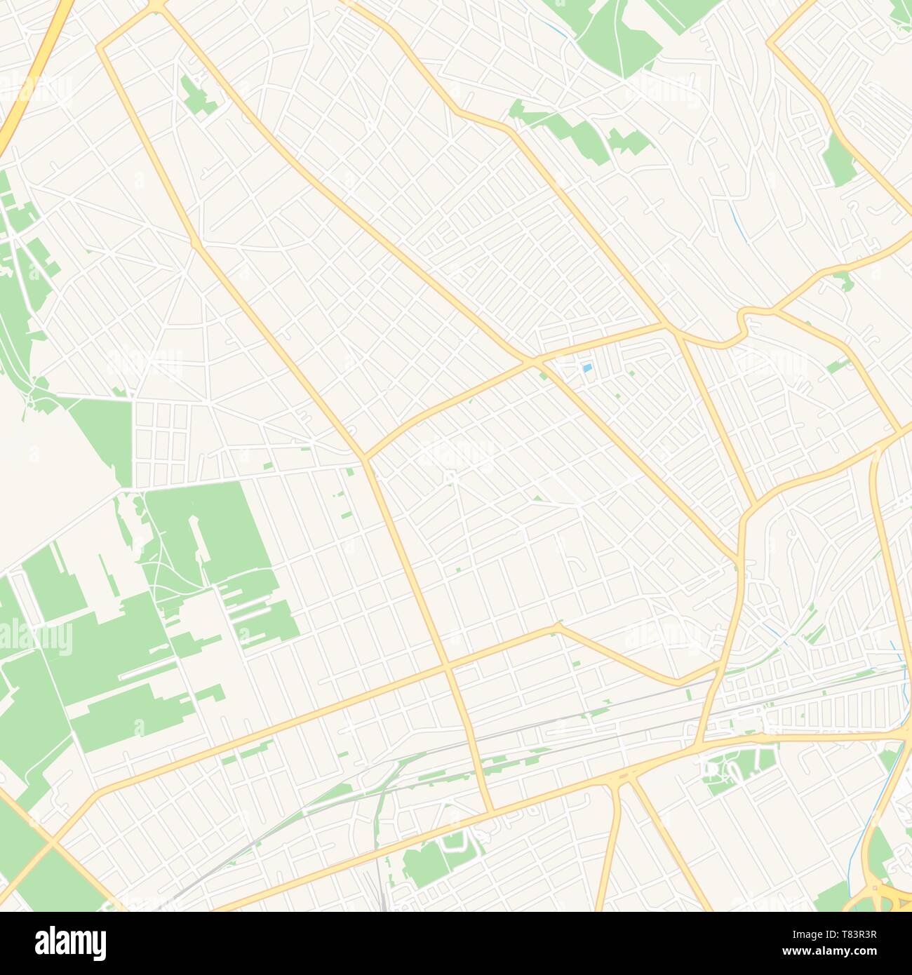 Printable map of Erd, Hungary with main and secondary roads and larger ...