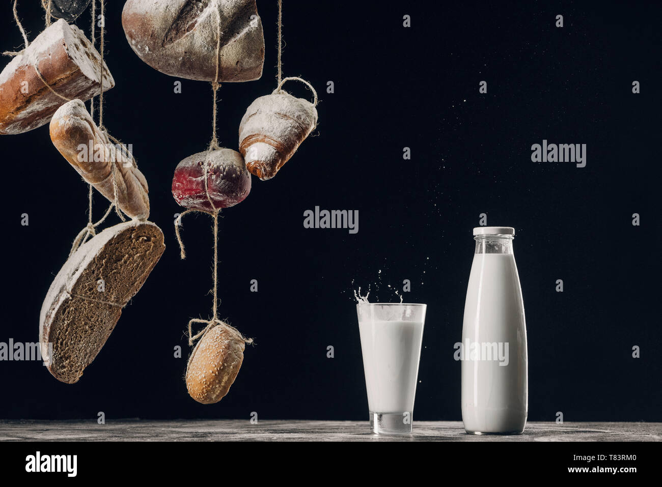 Loaves of bread dairy hi-res stock photography and images - Alamy