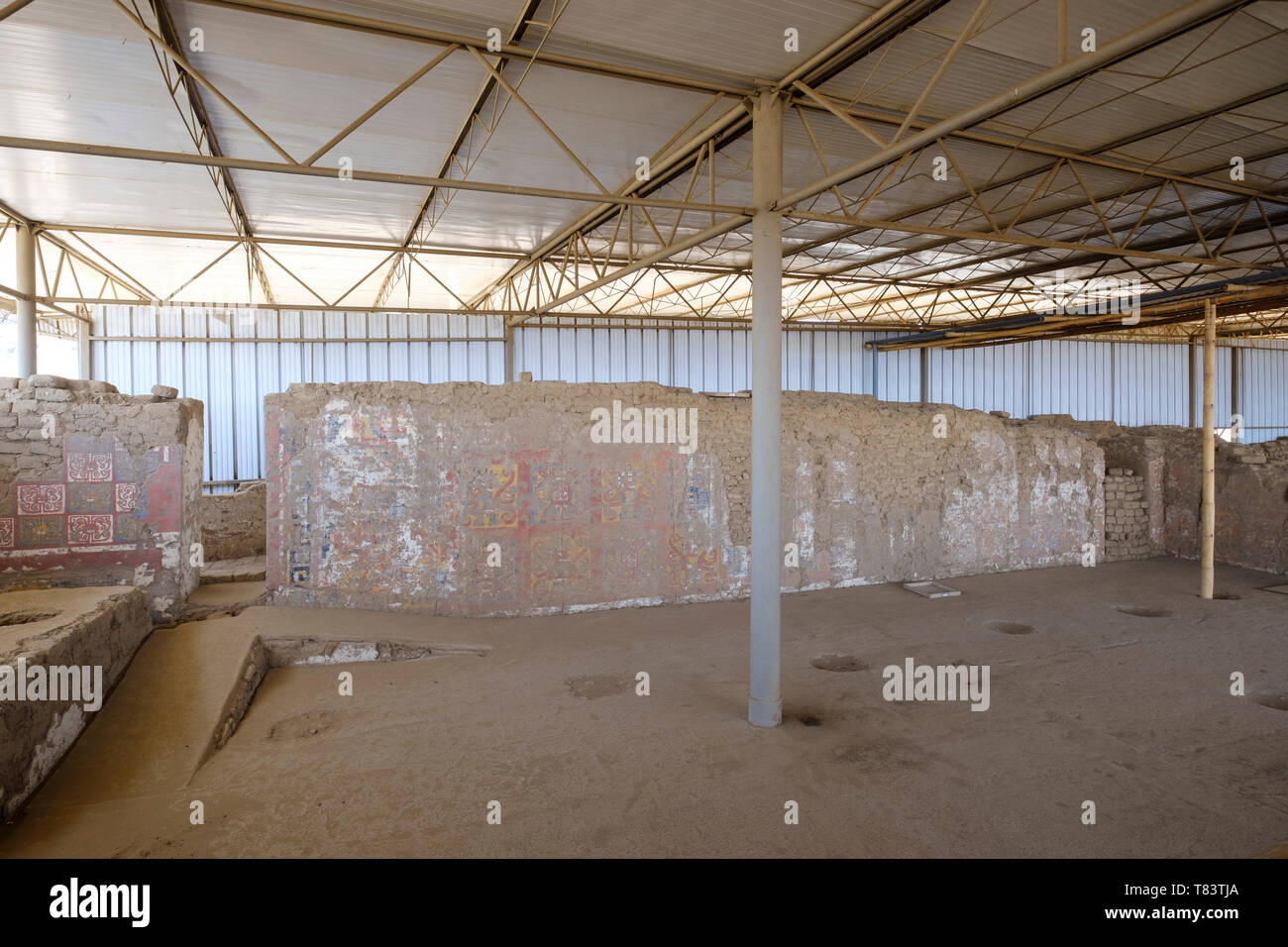 Huaca of the Moon at The Ancient City of Moche near modern Trujillo in ...