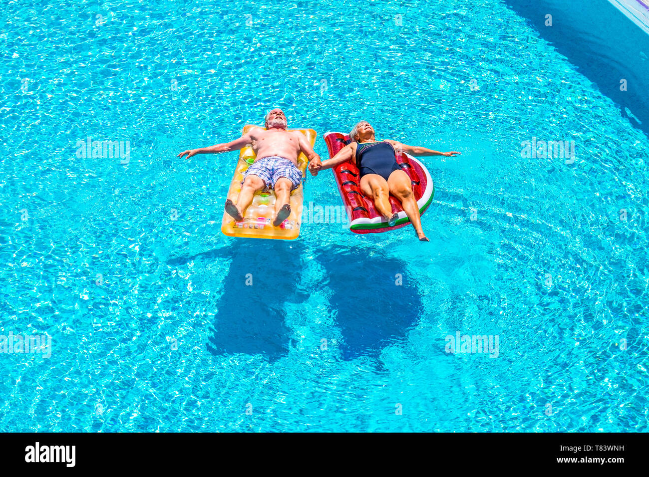 Lilo On Swimming Pool High Resolution Stock Photography and Images - Alamy