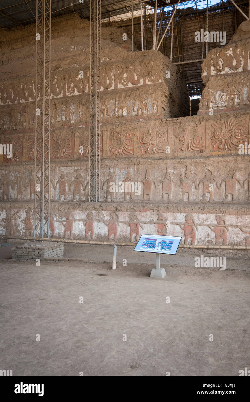 Superposition of the Old Temple facades in the Huaca of the Moon at The ...