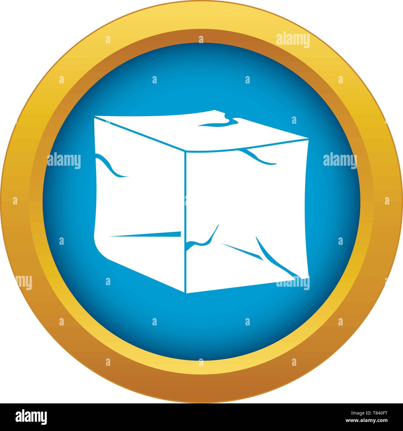 Ice icon blue vector isolated Stock Vector Image & Art - Alamy