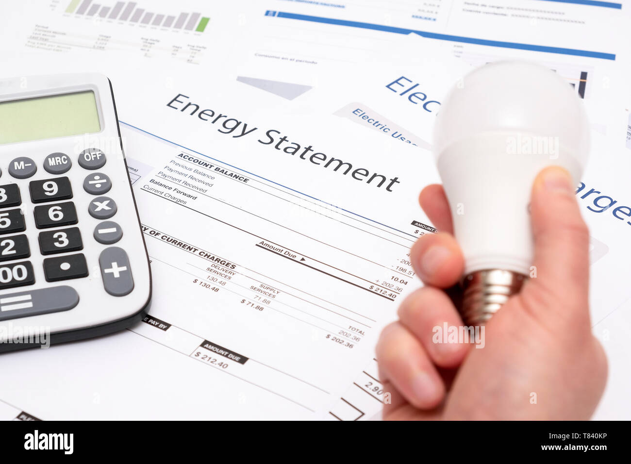 Electricity Bill Papers High Resolution Stock Photography and Images ...