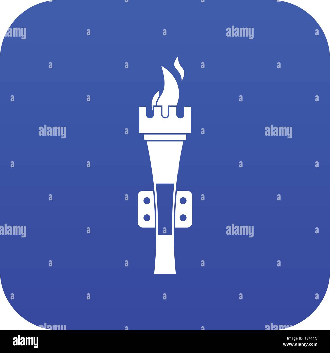 Torch icon digital blue Stock Vector Image & Art - Alamy
