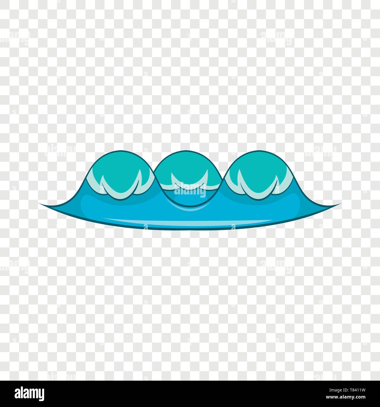 Wave with foam icon, cartoon style Stock Vector Image & Art - Alamy