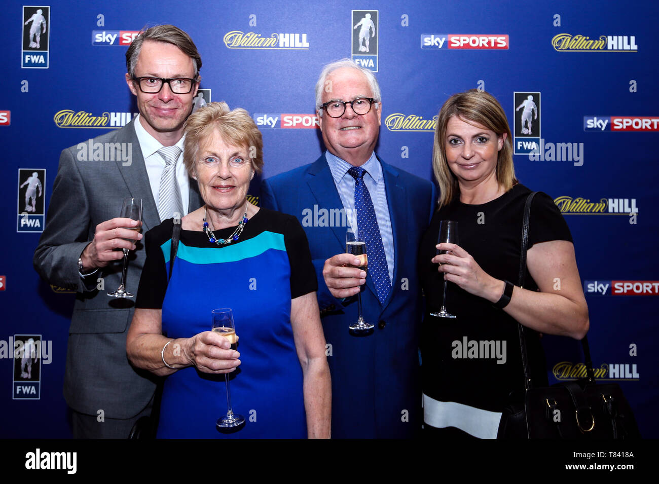 Tony Hudd (centre right) and family during the FWA Footballer of the ...