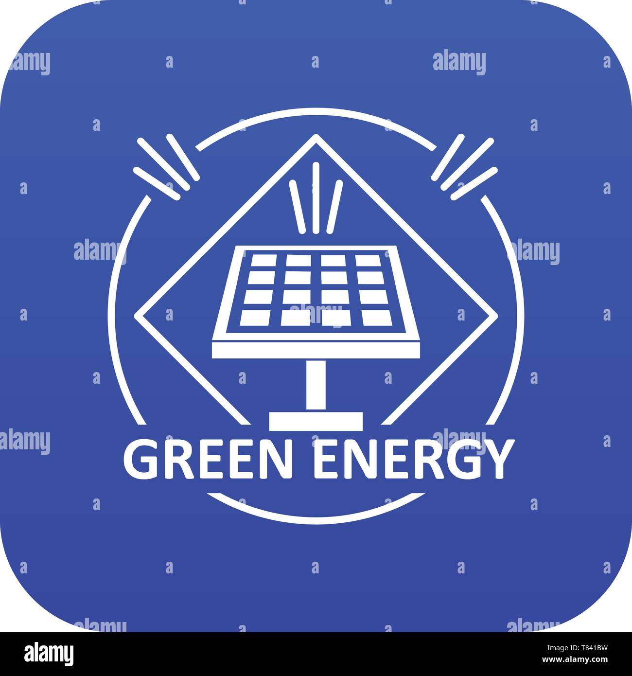 Energy icon blue vector Stock Vector Image & Art - Alamy
