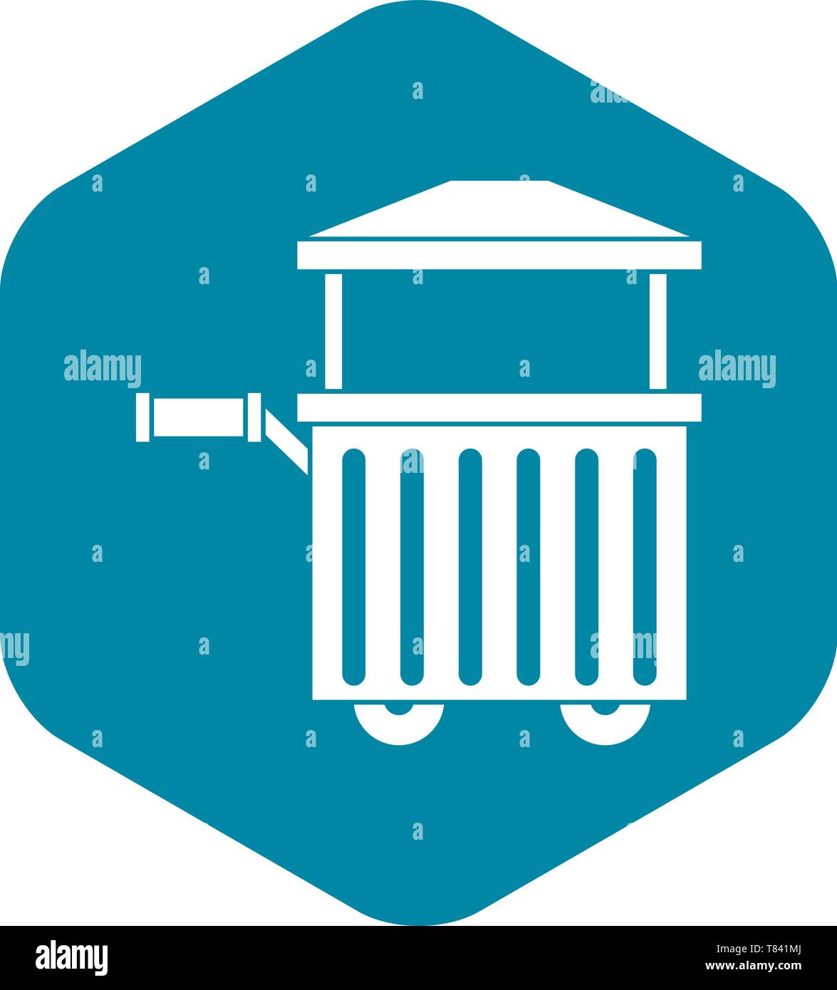 Street food cart icon, simple style Stock Vector Image & Art - Alamy