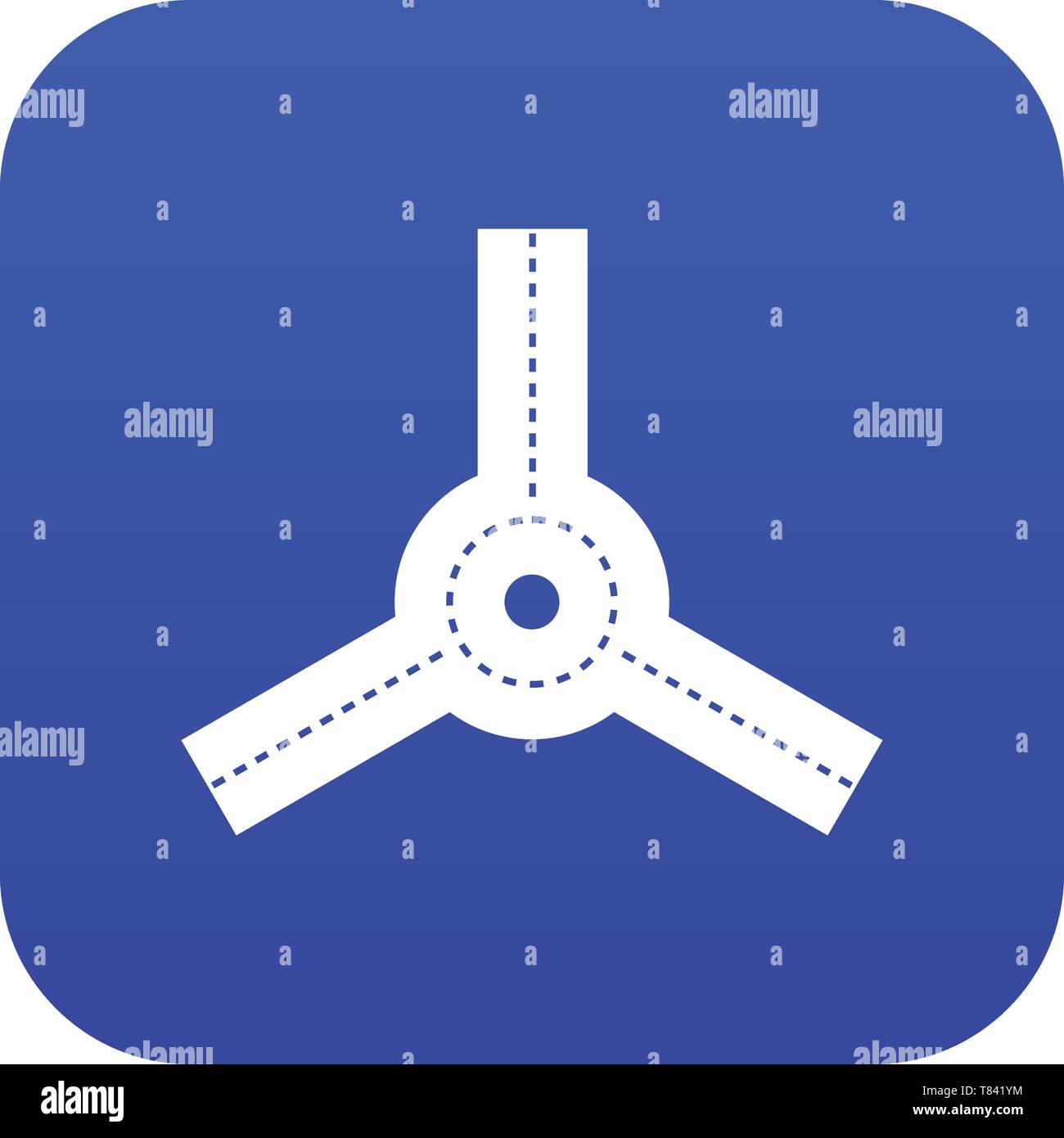 Roundabout icon digital blue Stock Vector Image & Art - Alamy
