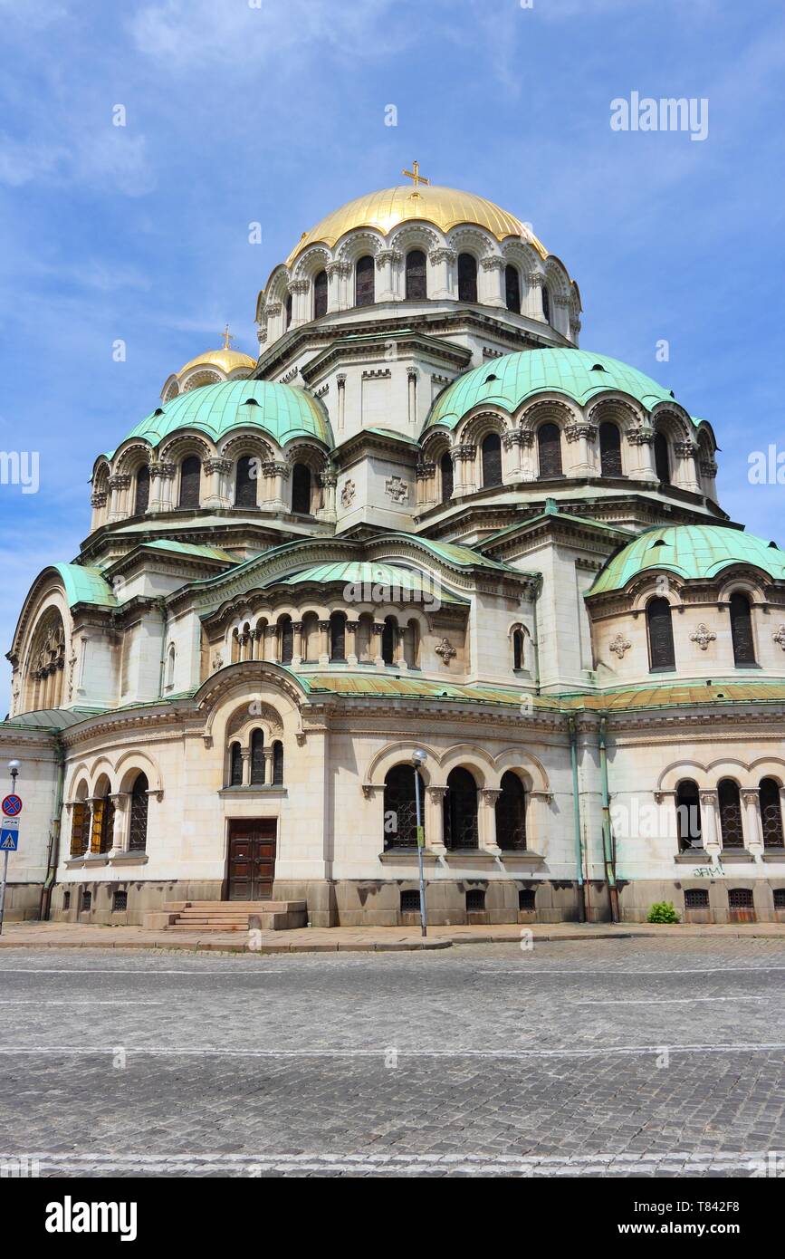 Sofia, Bulgaria - Alexander Nevsky Orthodox Cathedral. Neo-Byzantine ...
