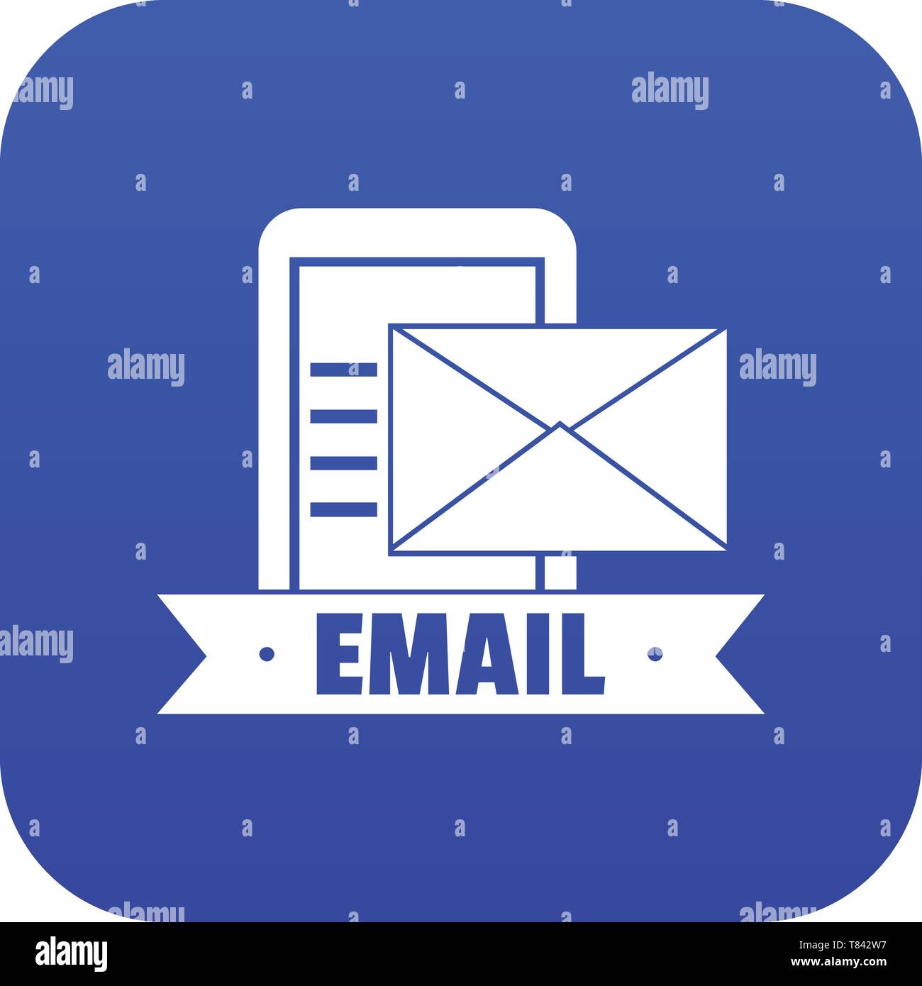 Email icon blue vector Stock Vector Image & Art - Alamy