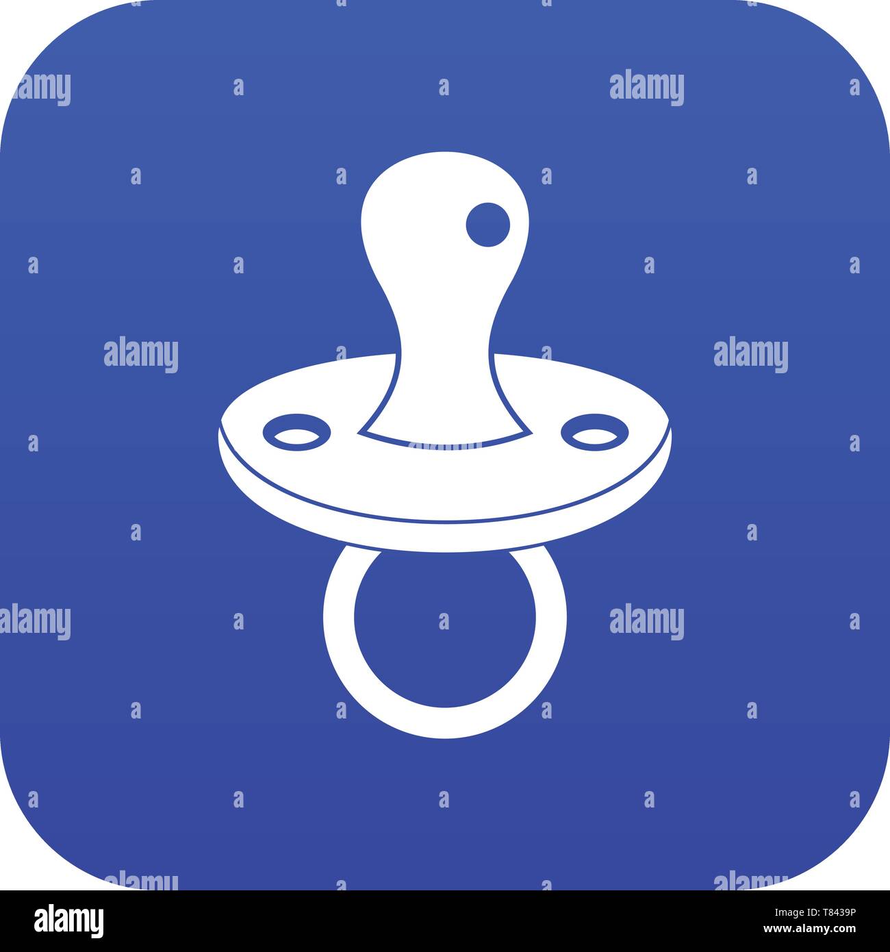 Baby pacifier icon digital blue Stock Vector Image & Art - Alamy