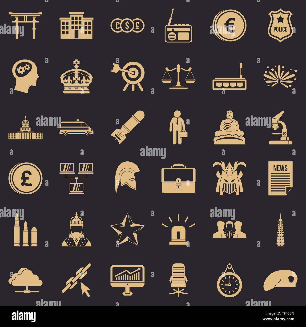 Balance icons set, simple style Stock Vector Image & Art - Alamy